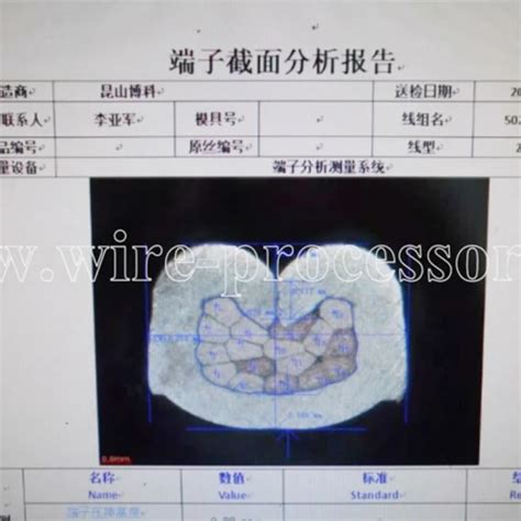 Bzw 6qj Hd Portable Wire Terminal Crimping Cross Section Analyser With