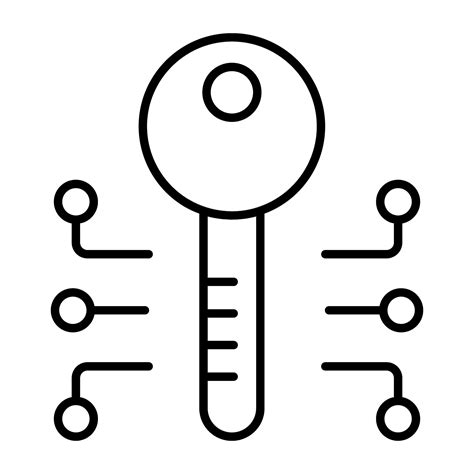 Nodes With Key Denoting Concept Of Encrypted Key 40204190 Vector Art At Vecteezy