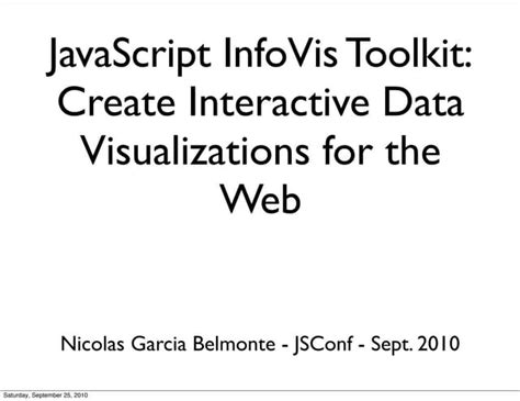 Javascript Infovis Toolkit Create Interactive Data Visualizations For