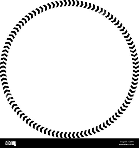 Chevron Circle Arrow Icon Round Arrow Frame Vector Illustration Stock