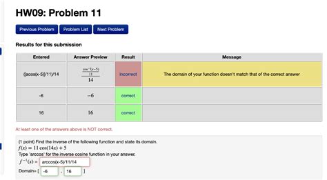 Solved Hw09 Problem 11 Previous Problem Problem List Next