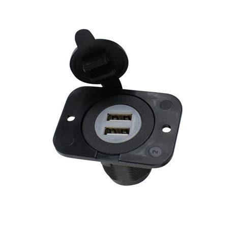 USB Dashboard Double Socket Camper Happy
