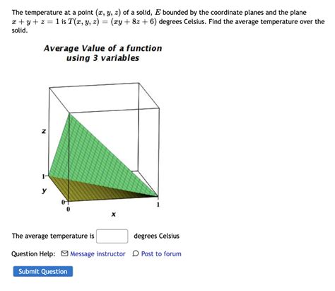 Solved The Temperature At A Point X Y Z X Y Z Of A Solid