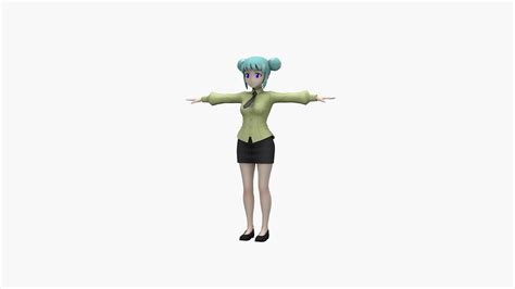 Anime Teacher 3d Model Turbosquid 1852935