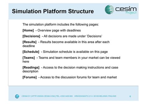 Cesim Project Project Management Simulation Game Guide Book Ppt