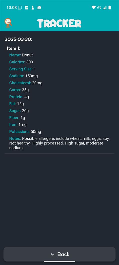 Yummalyzer The Food Analyzer Devpost