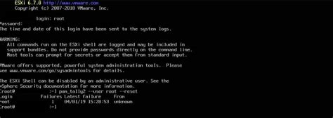 Reset Locked Esxi Root Account Jonathan Neilly