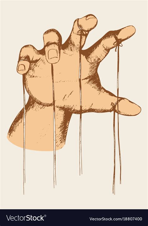 Puppet Master Royalty Free Vector Image Vectorstock