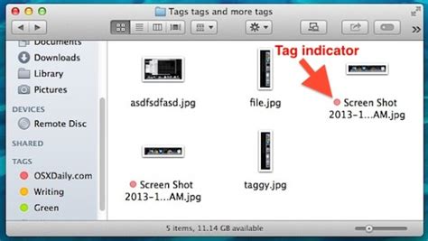 Removing Tags From Files Folders In Mac OS X