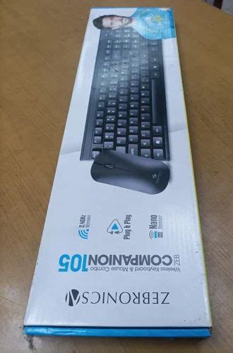 Zebronics Zeb Companion 105 Keyboard Mouse Combo At ₹ 650 Piece ज़ेब्रॉनिक्स कीबोर्ड In New