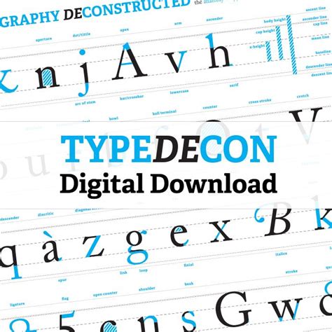 Typography Deconstructed Deconstruction Digital Digital Download
