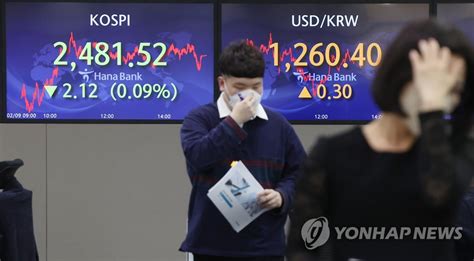 2480대서 약보합 마감한 코스피 연합뉴스