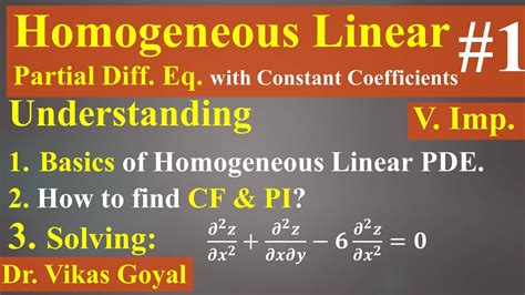 Homogeneous Linear Partial Differential Eq 1 With Constant