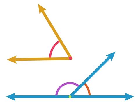 Premium Vector Various Angles Icon Degree Geometric Symbol Vector