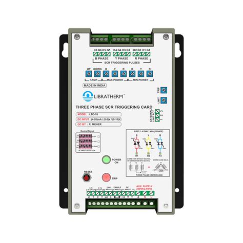 Three Phase Thyristor Triggering Card With Current Control Ltc 18 Libratherm Instruments