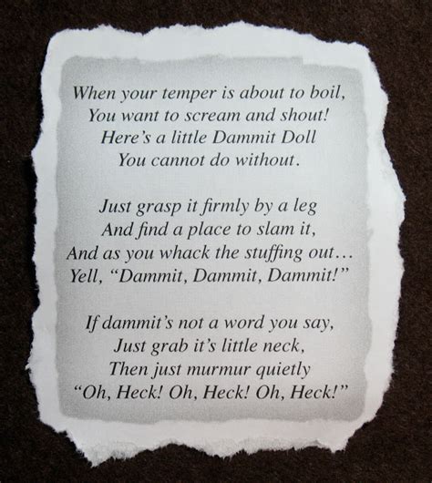 Free Dammit Doll Pattern And Sayings To Print Artofit