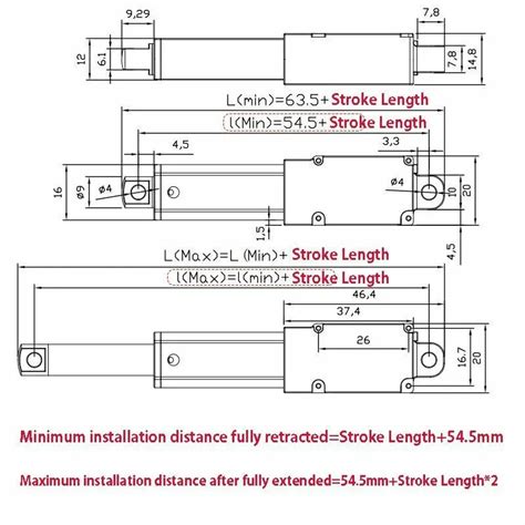 140mm 6v Micro Electric Servo Rc Linear Actuator Max Thrust 95n Buy