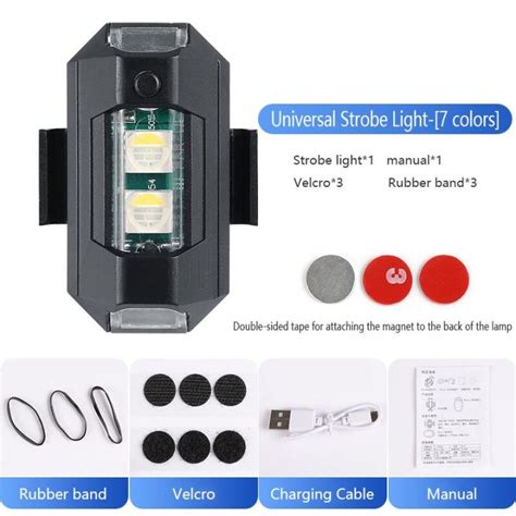 Lampu Led Kedip Pesawat Mobil Motor Led Rgb Strobo 7 Warna Lampu Blitz Lazada Indonesia