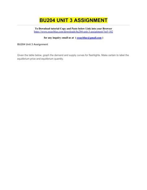 Bu204 Unit 3 Assignment