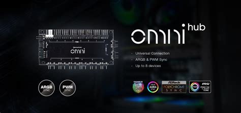 Tecware Omni Hub Port PIN V ARGB PWM Hub SATA Powered Computers Tech Parts
