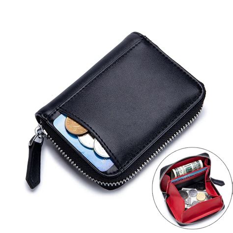 일본식 여성 지갑 여성 가죽 지갑 Rfid 카드 보관 작은 신용 동전 지갑 분류 돈 가방 Aliexpress