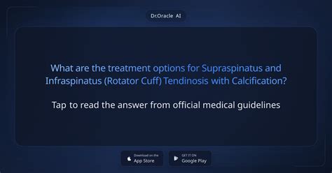 What Are The Treatment Options For Supraspinatus And Infraspinatus Rotator Cuff Tendinosis