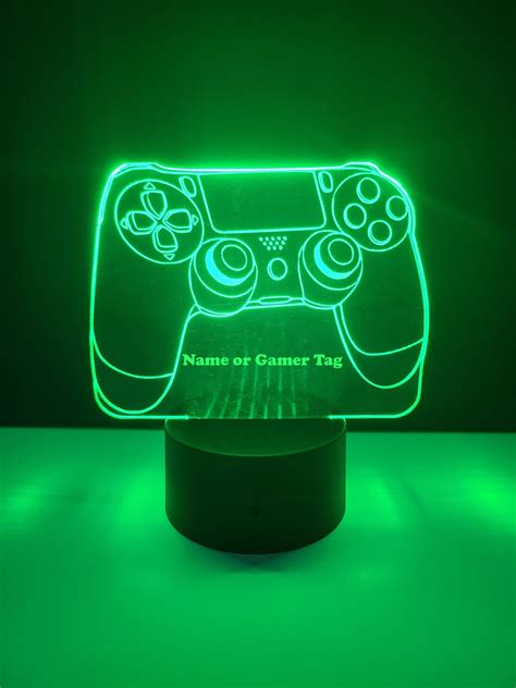 PS Controller LED Laser Cut And Engraved Playstation Style Controller Light Can Be Personalized