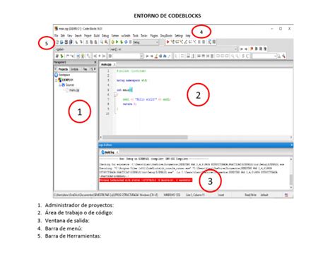 Entorno De Codeblocks Pdf Computadoras Tecnología E Ingeniería