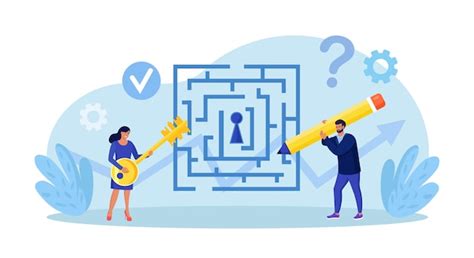 Premium Vector Business Solution Strategy Businessman Searching For