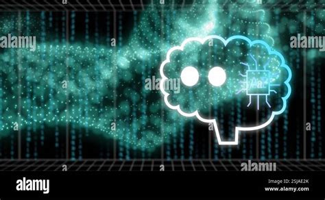 Animation Of Ai Data Processing Over Binary Coding Stock Video Footage