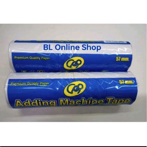 Adding Machine Tape 57mm With Plastic 4rolls Shopee Philippines