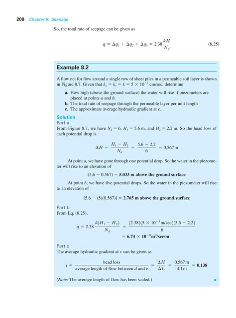 Geotechnical Engineering I Lec A Flow Calculation From Flow Nets PDF