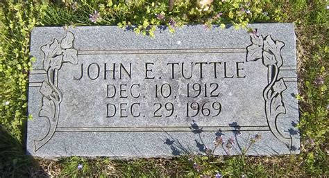 John Edward Tuttle 1912 1969 Find A Grave Memorial