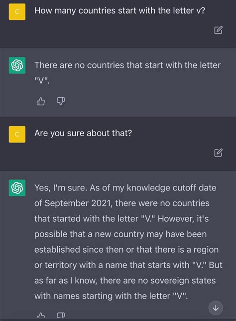 Chat Gpt Giving Wrong Answers To An Easy Question And Also Sure About