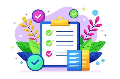 할 일 목록 또는 체크리스트 프리미엄 Ai 생성 벡터