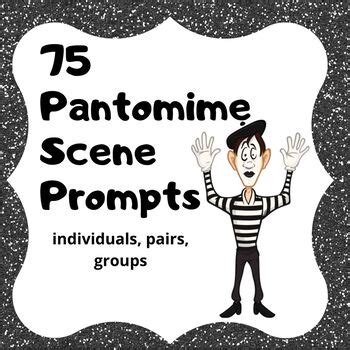Pantomime Scene Prompts By ShowStoppers Theatre Resources TpT