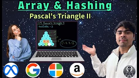 Leetcode 119 Pascals Triangle Ii Python Space Optimized Dp Algoyogi Youtube