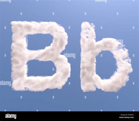 Letter B Cloud Shape Stock Photo Alamy