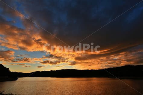 노을 자연풍경 하늘 해질녘 자연 사진이미지일러스트캘리그라피 산날막작가