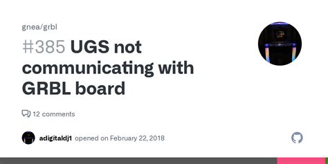 UGS Not Communicating With GRBL Board Issue Gnea Grbl GitHub
