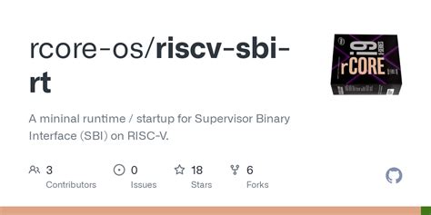 Github Rcore Osriscv Sbi Rt A Mininal Runtime Startup For