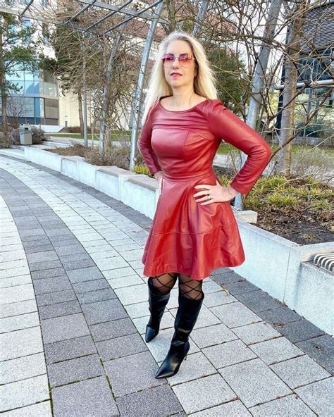 Pinterest Black Leather Dresses Dress And Heels Leather Outfit