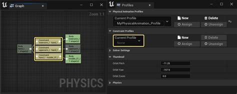 Physics Asset Editor In Unreal Engine Constraints Graph Unreal Engine 55 Documentation