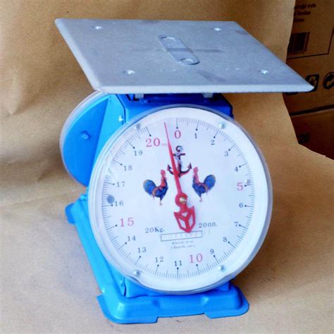 ส่งฟรี Kerry ตราสิงห์คู่สมอเขียว 60 กิโล Scale เครื่องชั่งน้ำหนัก เครื่องชั่งสปริง จานแบน