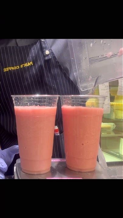 더운 여름에 최고 빽다방 수박주스 두 잔 동시에 만들기🍉 카페브이로그 카페알바 브이로그 Asmr Vlog 카페 Cafe 알바 알바브이로그 꿀팁 Youtube