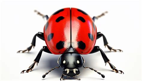 Premium Ai Image Ladybug Elevation Front View Isolated