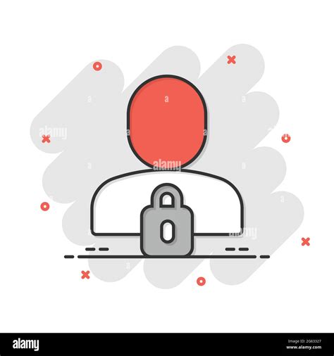 Login Icon In Flat Style People Secure Access Vector Illustration On