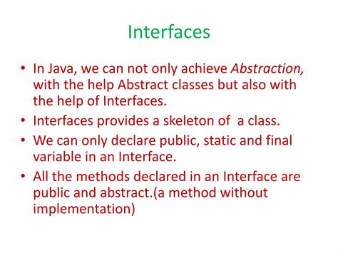Java Interface Ppt