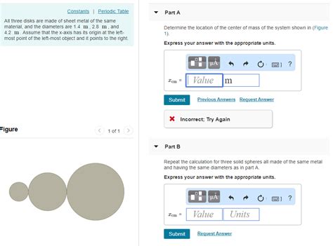 solved constants periodic table part a all three disks are