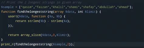 muhammad faizan khalil on linkedin find the longest string in an array using the php built in